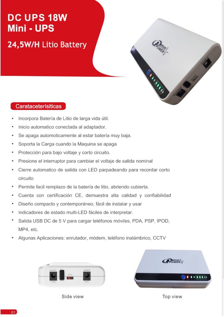 Mini ups - UPS DC American Power - American Insap